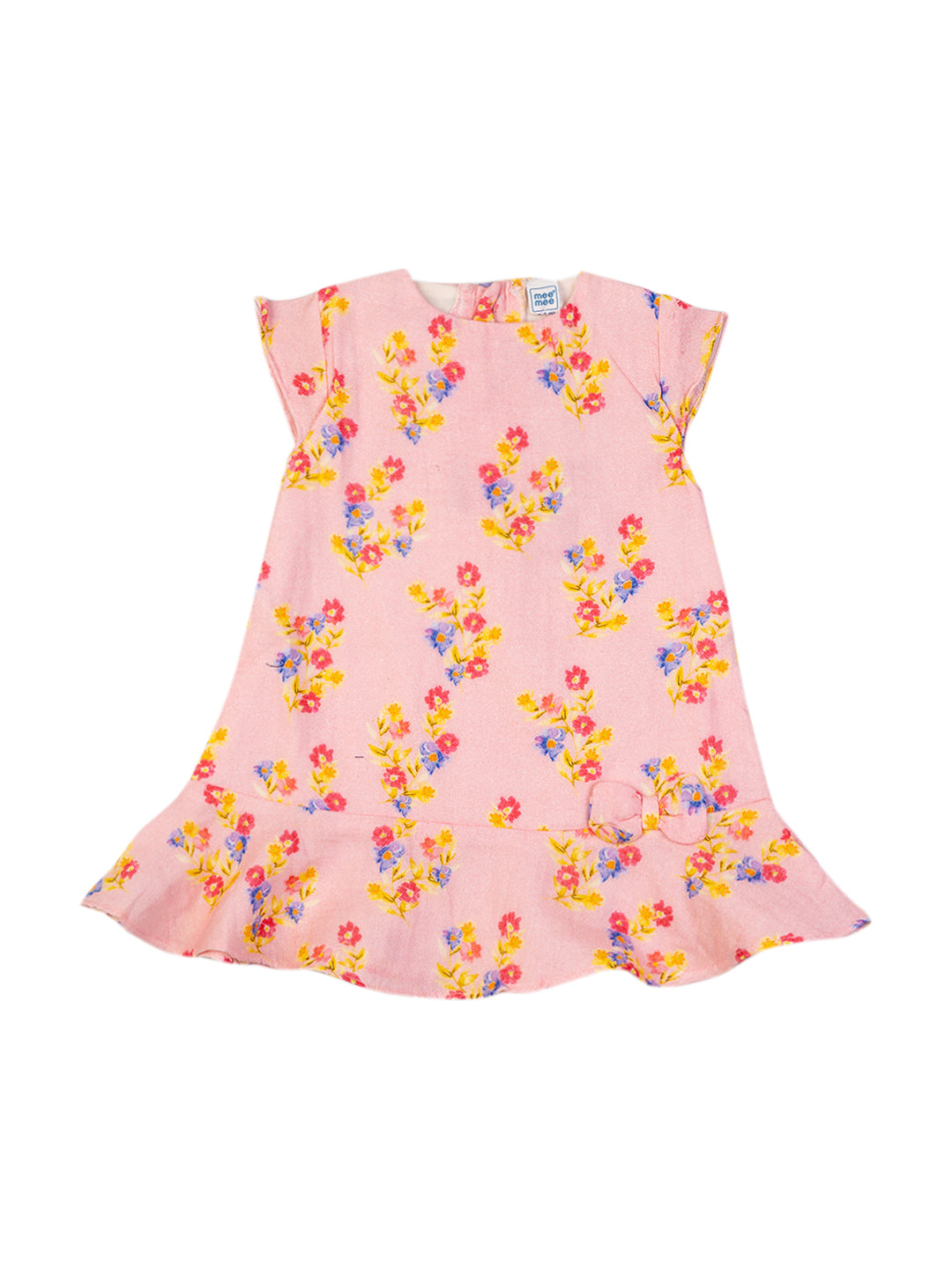Buy Pink Floral Muslin Frock for Baby Girl (Size NB-12 m/o) – Me n Moms