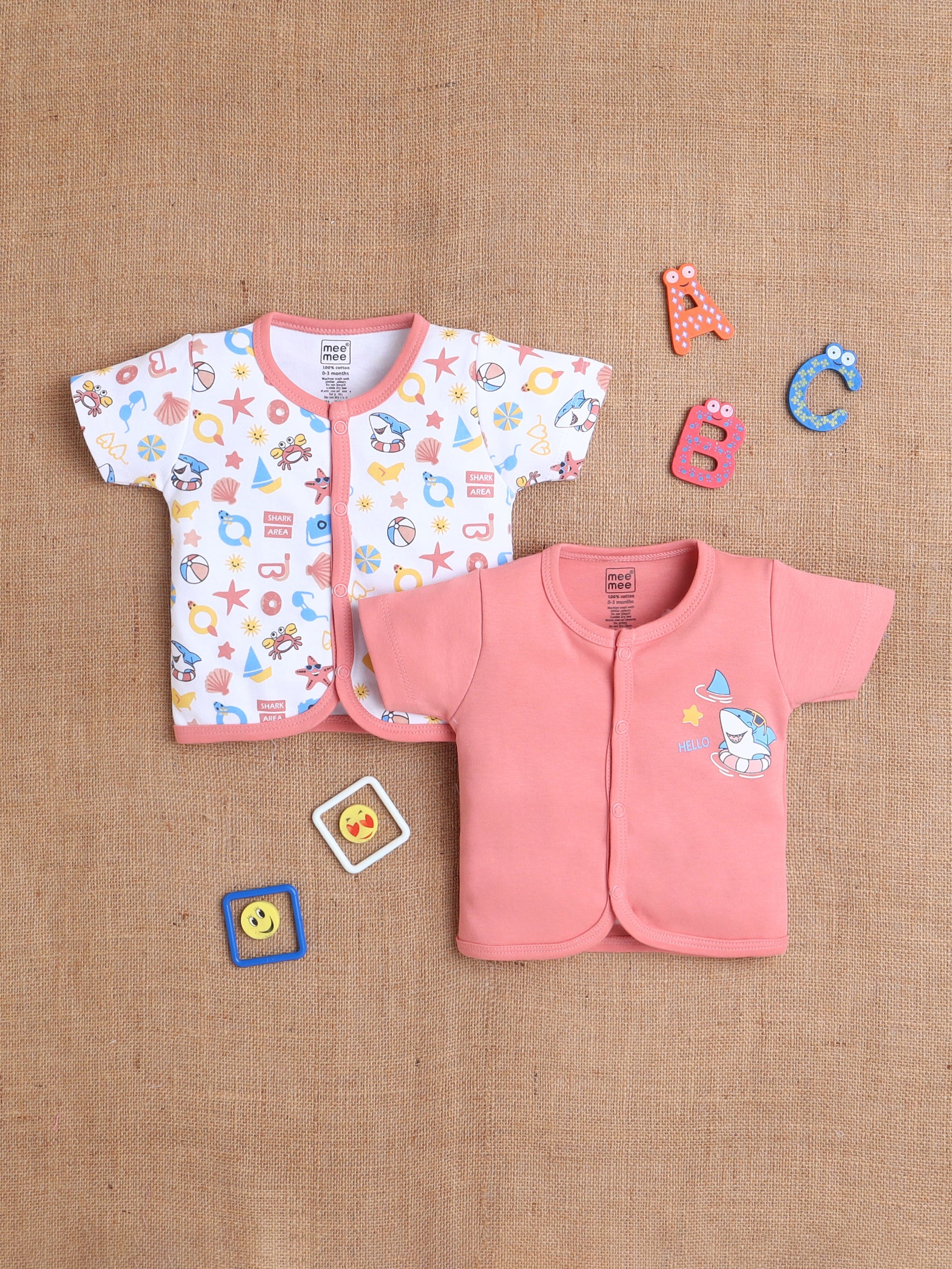 Mee Mee Rust Cotton Jabla Set of 2 – Soft, Summer Essentials – Me n Moms
