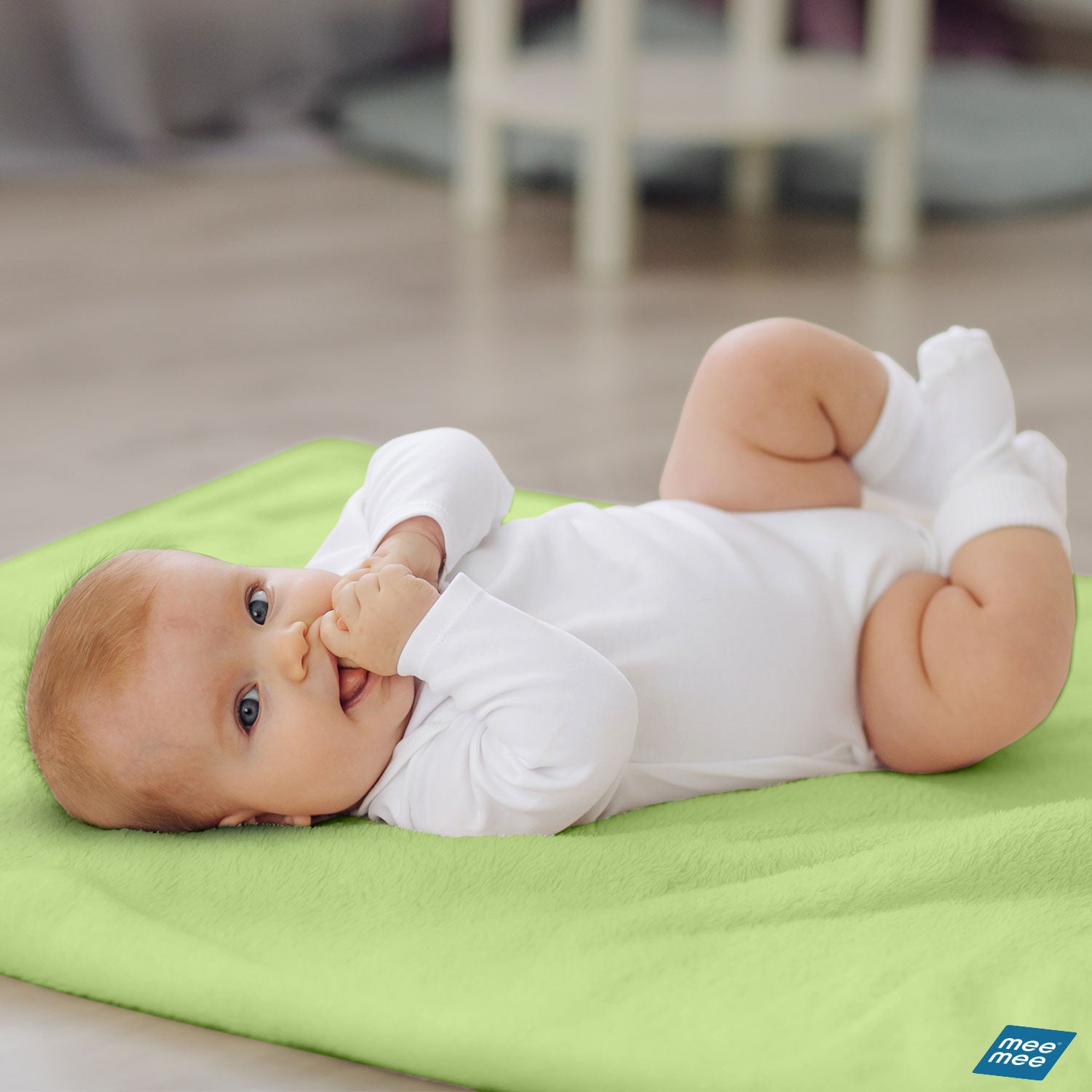 MEEMEE Vibrant Pista Green and Royal Blue Mat: Perfect for Comfort and ...