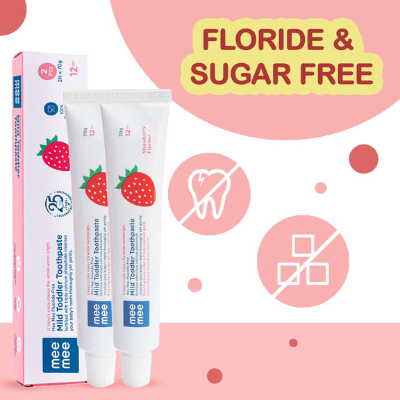 Buy Fluoride-Free Baby Toothpaste for Kids Fortified with Triple ...