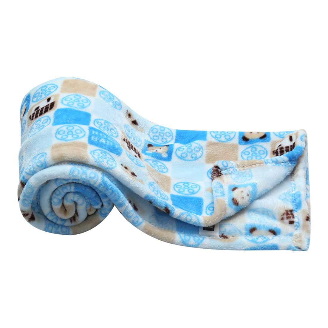 Mee Mee Double Layer Soft Baby Blanket (Blue)