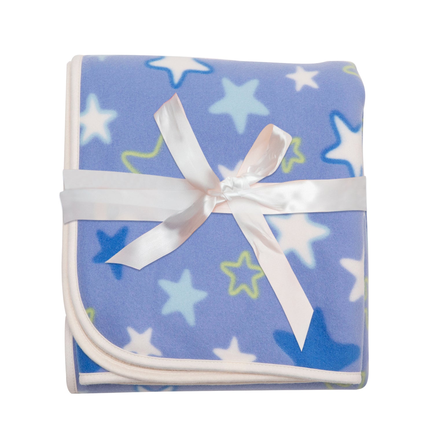 MEE MEE Celestial Comfort Blanket - Light Blue Star Pattern for Your B