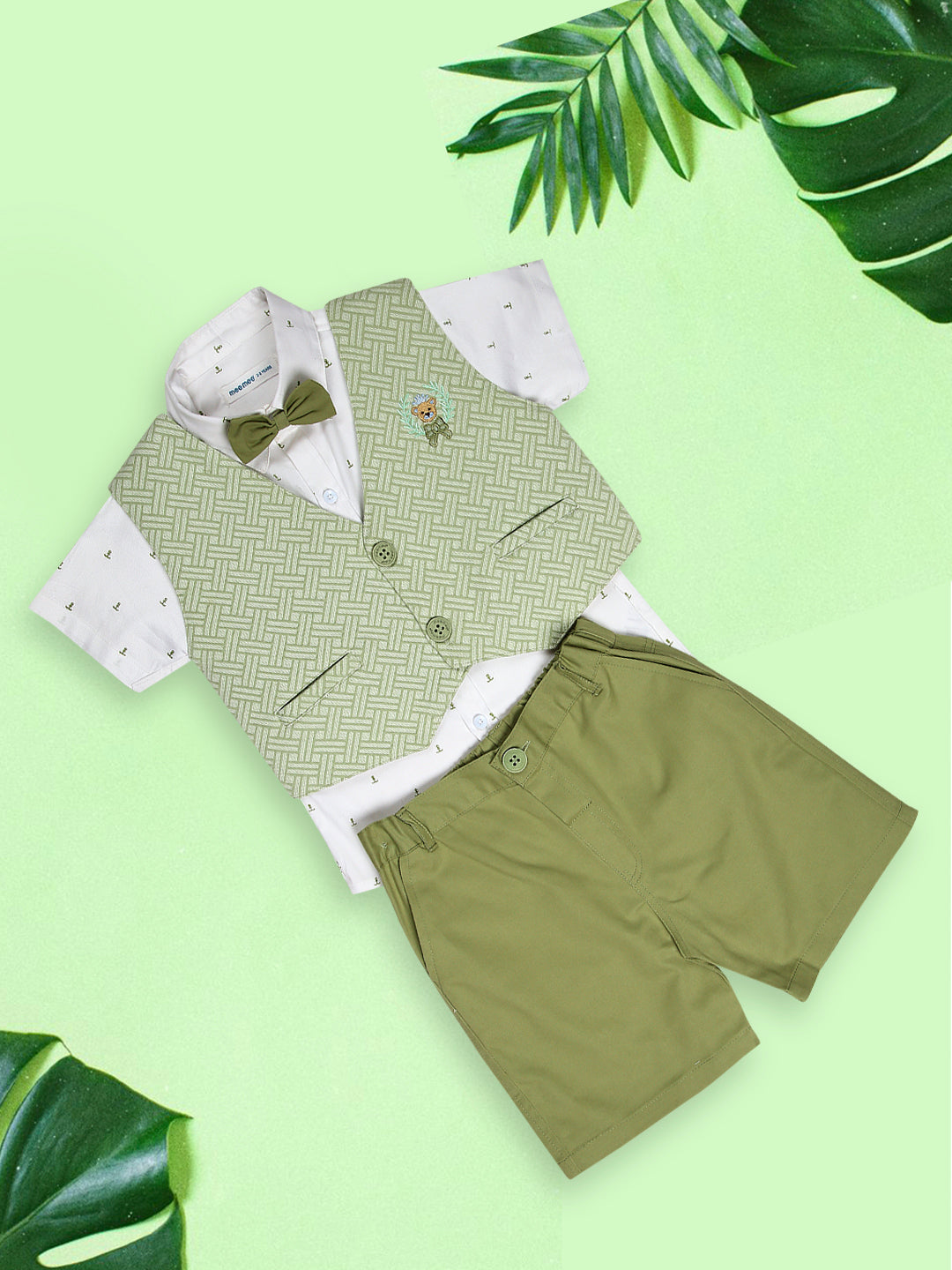 Cute Baby Boy Outfit with Vest and Bowtie